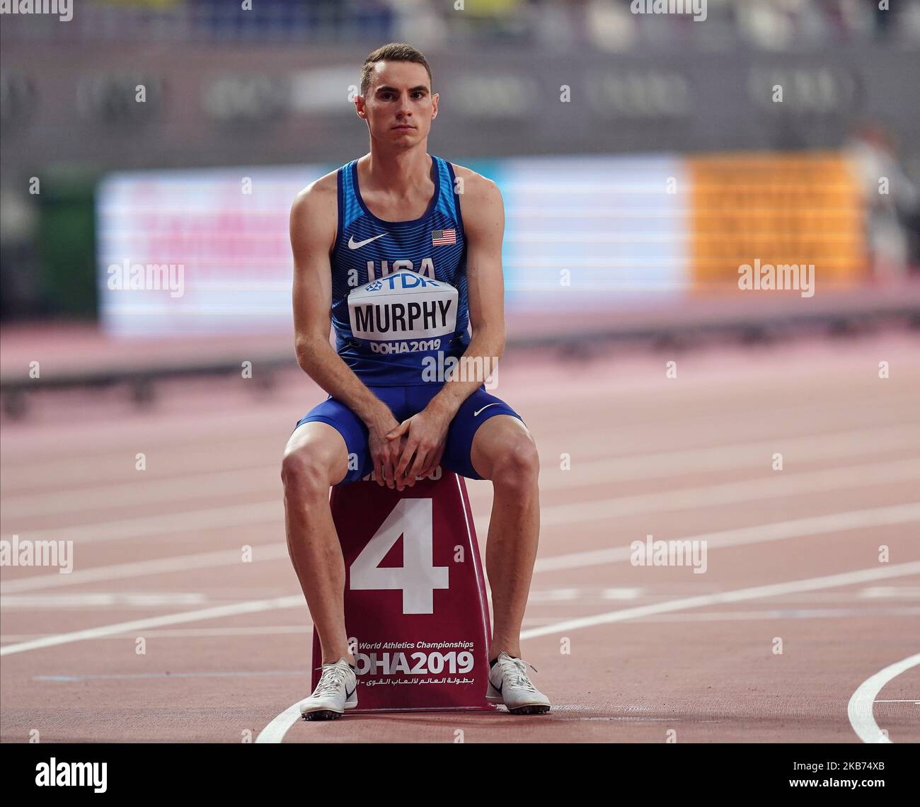 Clayton Murphy of United States competing in the 800 meter for men ...