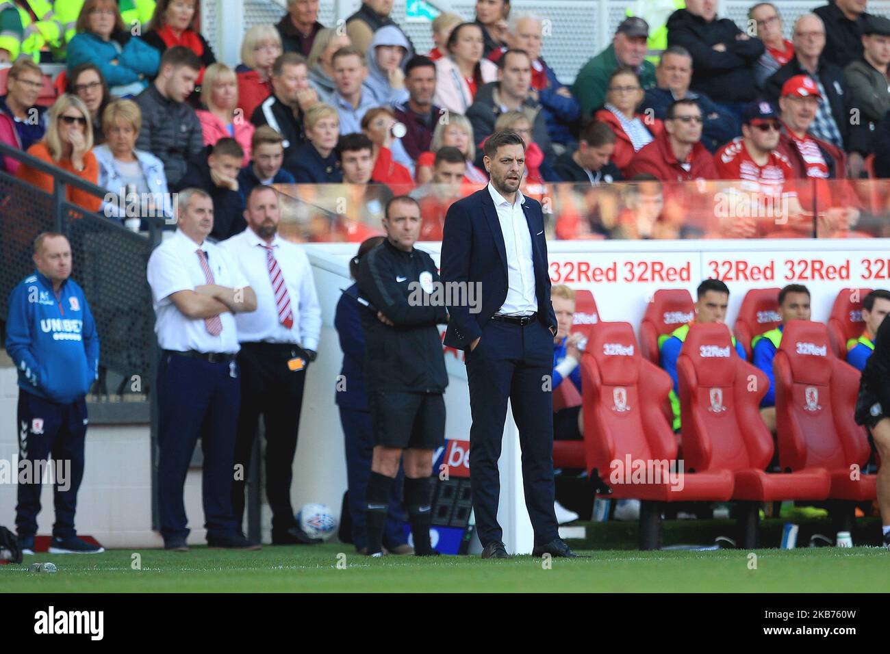 Middlesbrough Head Coach Jonathan Woodgate during the Sky Bet ...