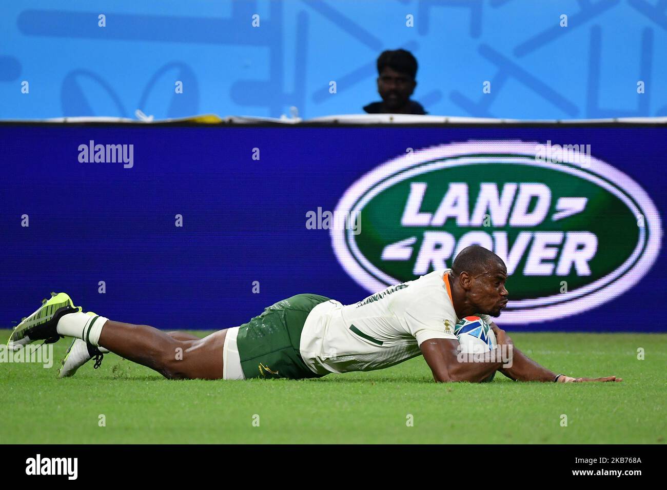 Photo action of Makazole Mapimpi during Rugby World Cup 2019 Pool B ...