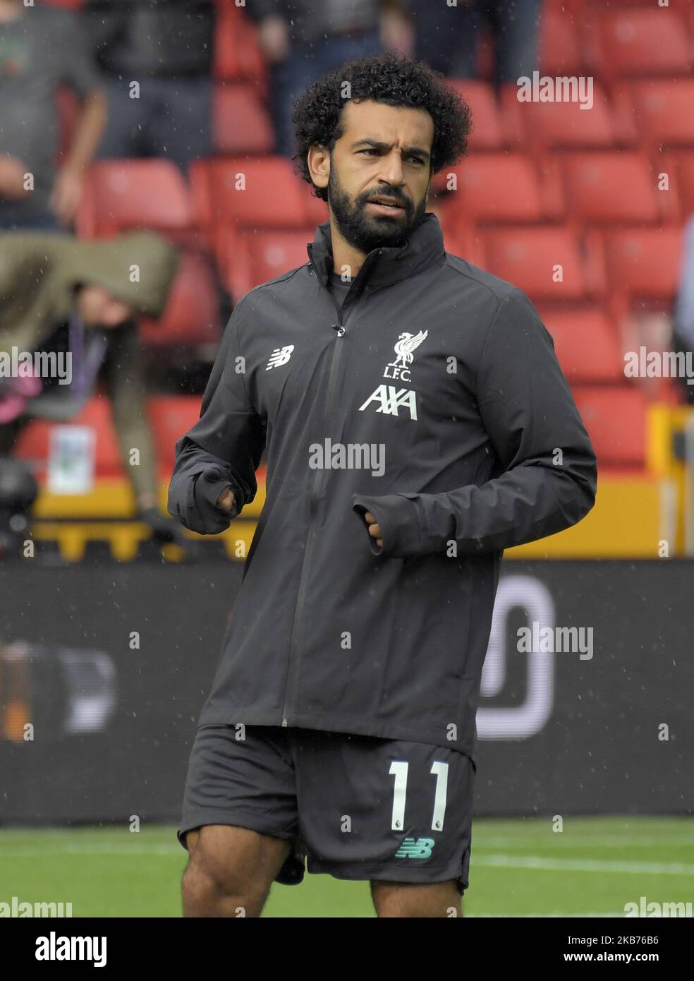 Mohamed Salah (Liverpool) during warm up at the English Premier League ...