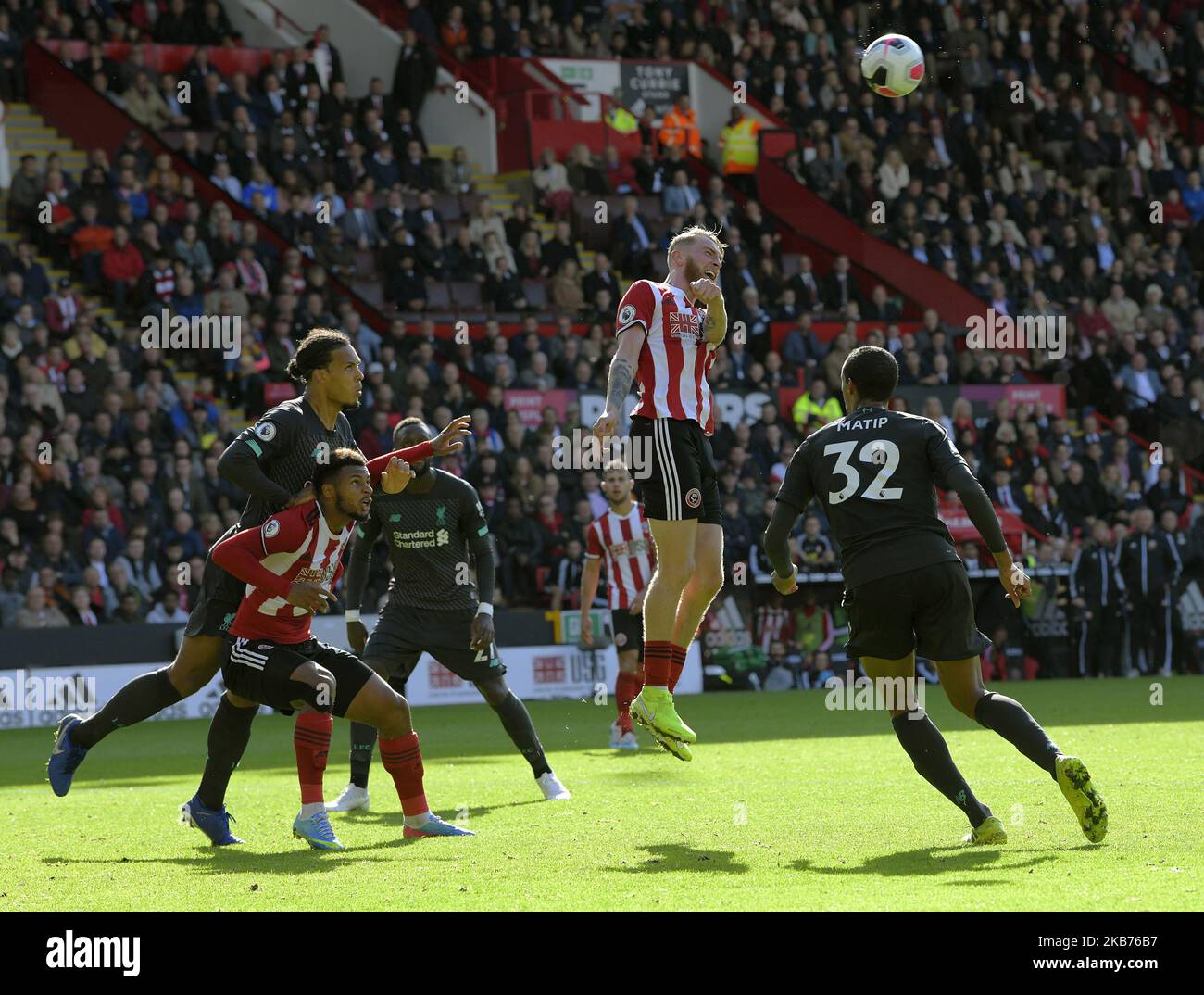 Goal mouth action during the closing moments of the game at the English ...