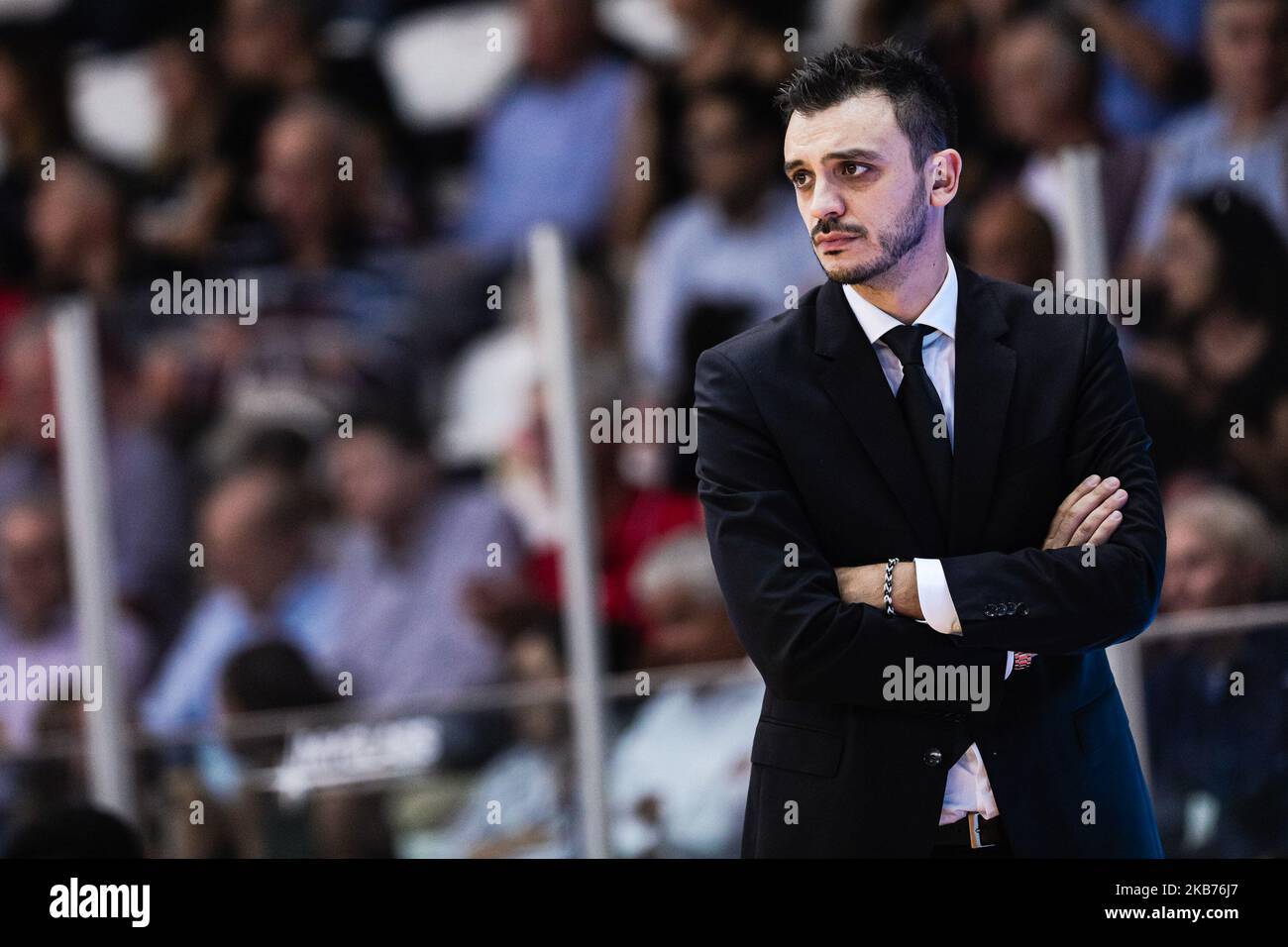 Nicola brienza head coach of dolomiti energia trentino hi-res stock ...