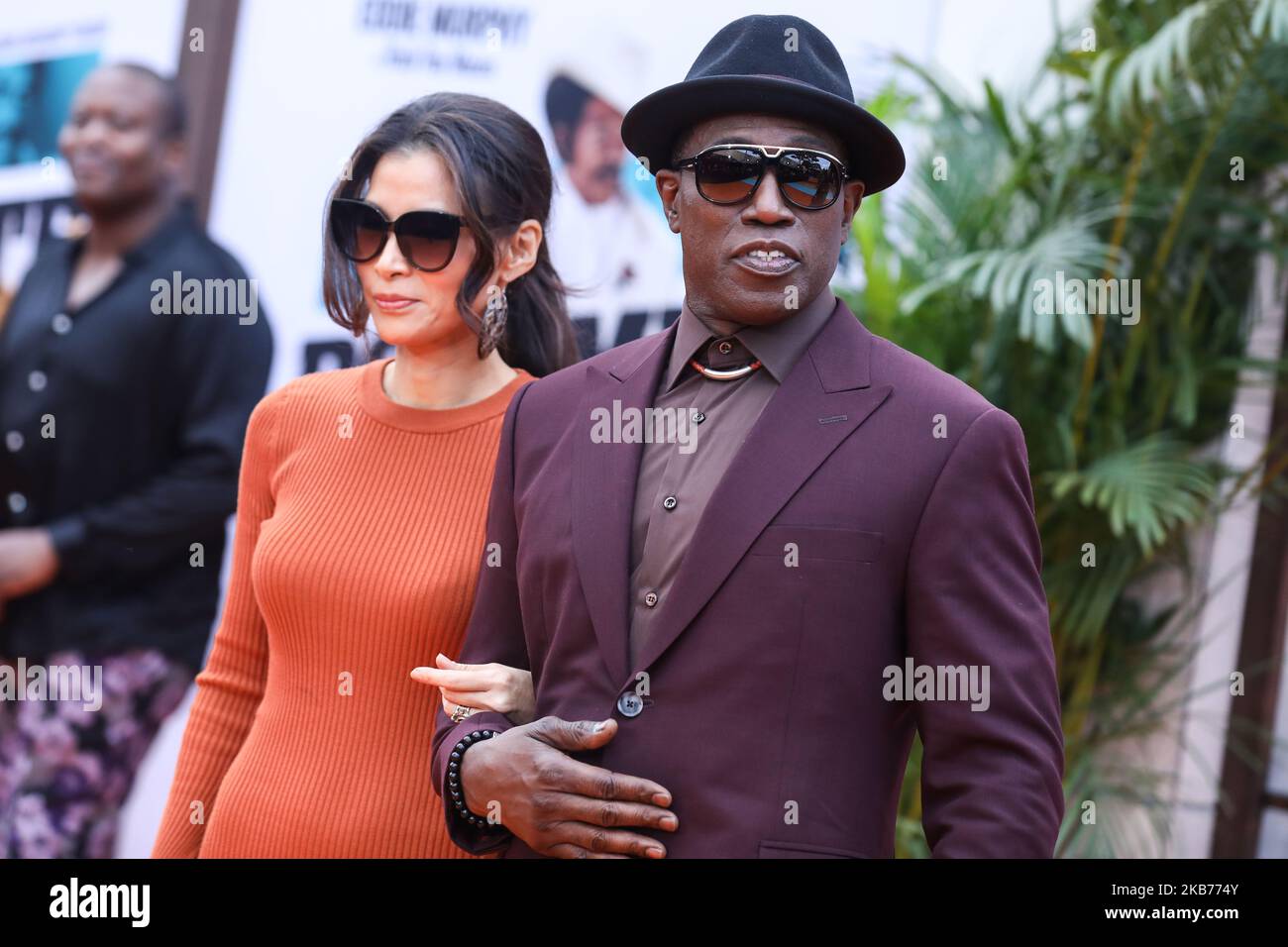 WESTWOOD, LOS ANGELES, CALIFORNIA, USA - SEPTEMBER 28: Nakyung Park and husband Wesley Snipes ...