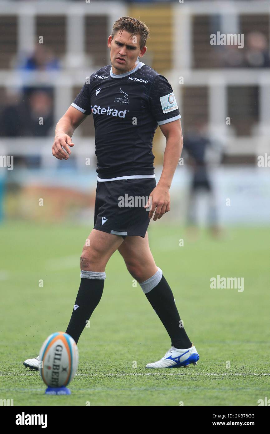 Toby Flood of Newcastle Falcons during the RFU Championship Cup match ...