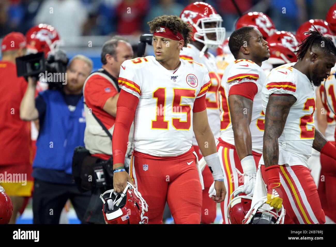Kansas City Chiefs quarterback Patrick Mahomes (15) is seen during an ...