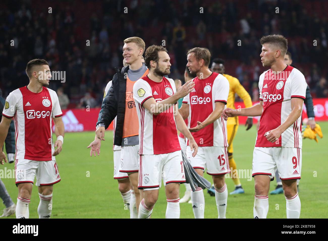 Ajax squad pictured during the 2019/20 Eredivisie fixture between AFC ...