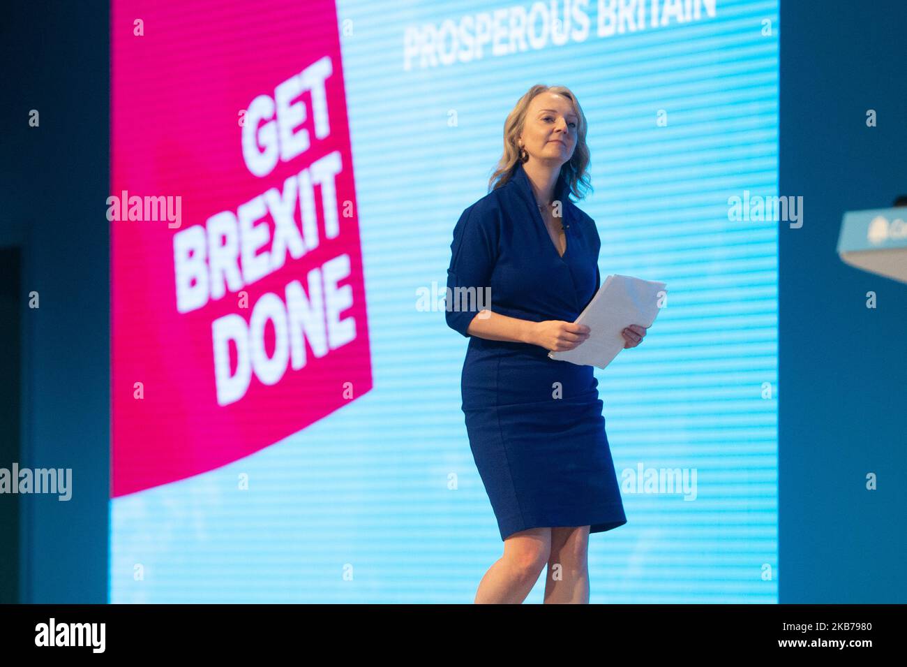 Liz Truss, Secretary of State for International Trade, during the ...