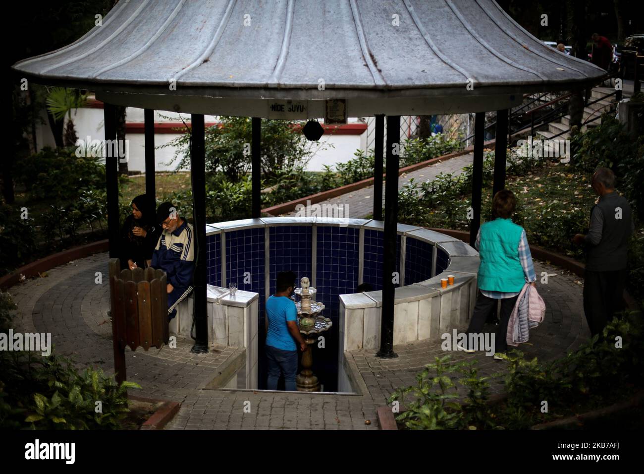 Fountain of hot sulfur water hi-res stock photography and images - Alamy