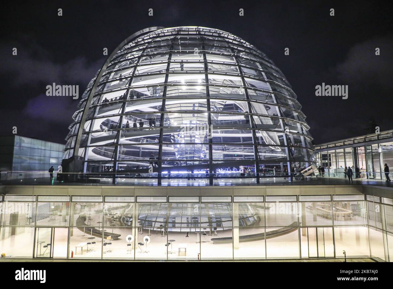 The dome of the Reichstag Building in Berlin, Germany on 25th September ...