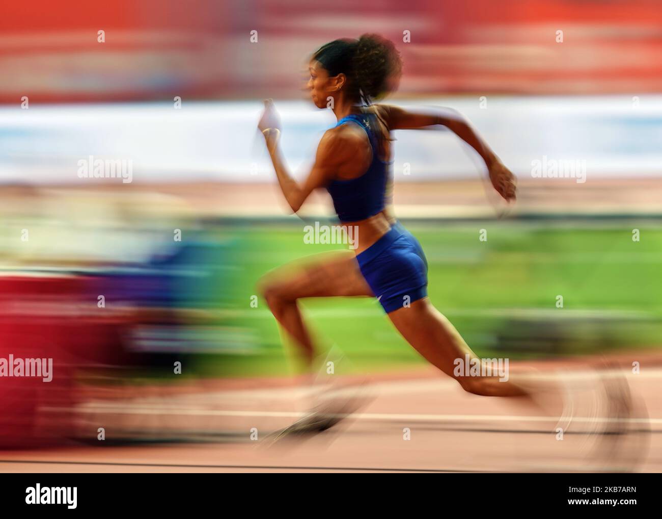 Vashti Cunningham of United States competing in high jump for women ...