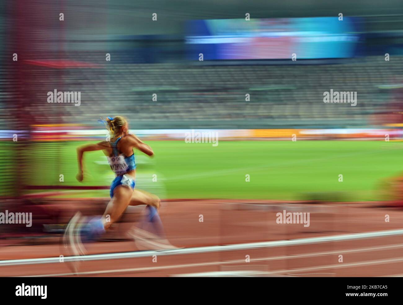 !! competing in !! during the 17th IAAF World Athletics Championships ...