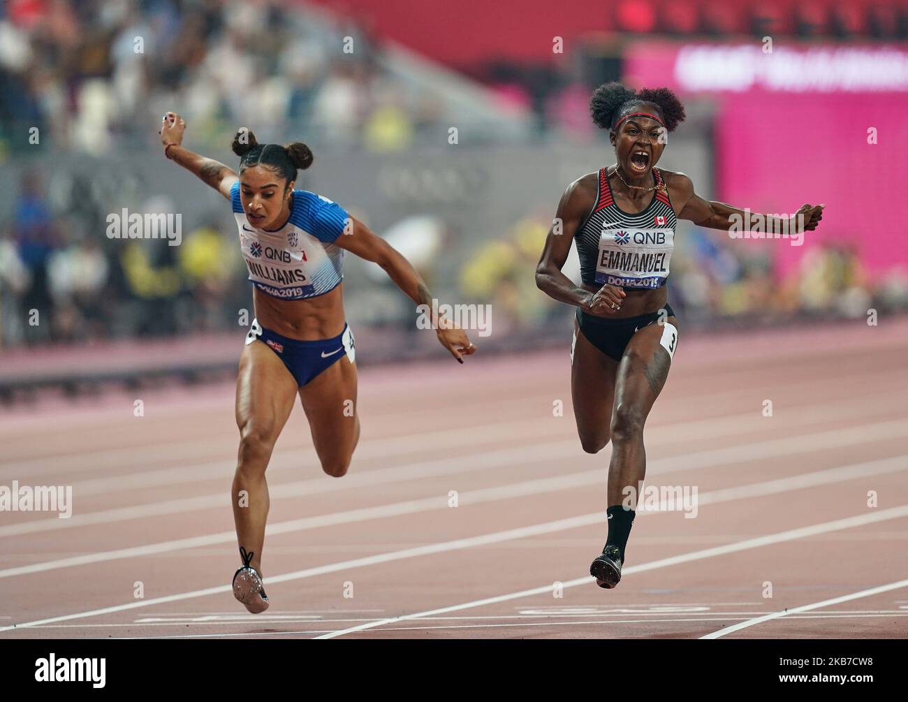 Crystal Emmanuel of Canada and Jodie Williams of United Kingdom ...