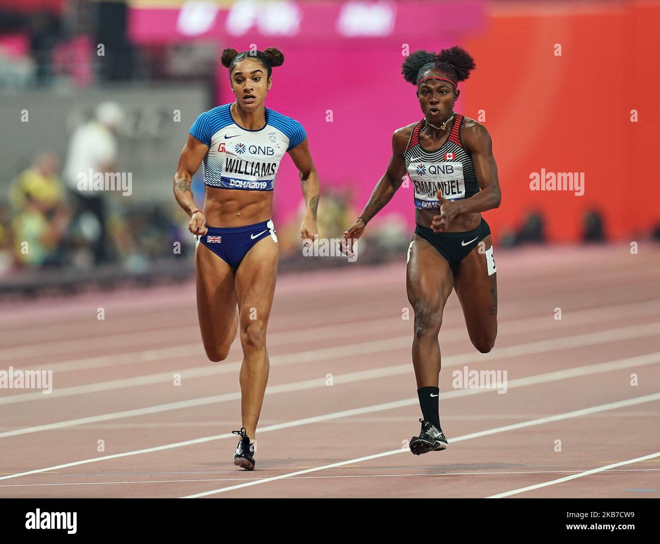 Crystal Emmanuel of Canada and Jodie Williams of United Kingdom ...