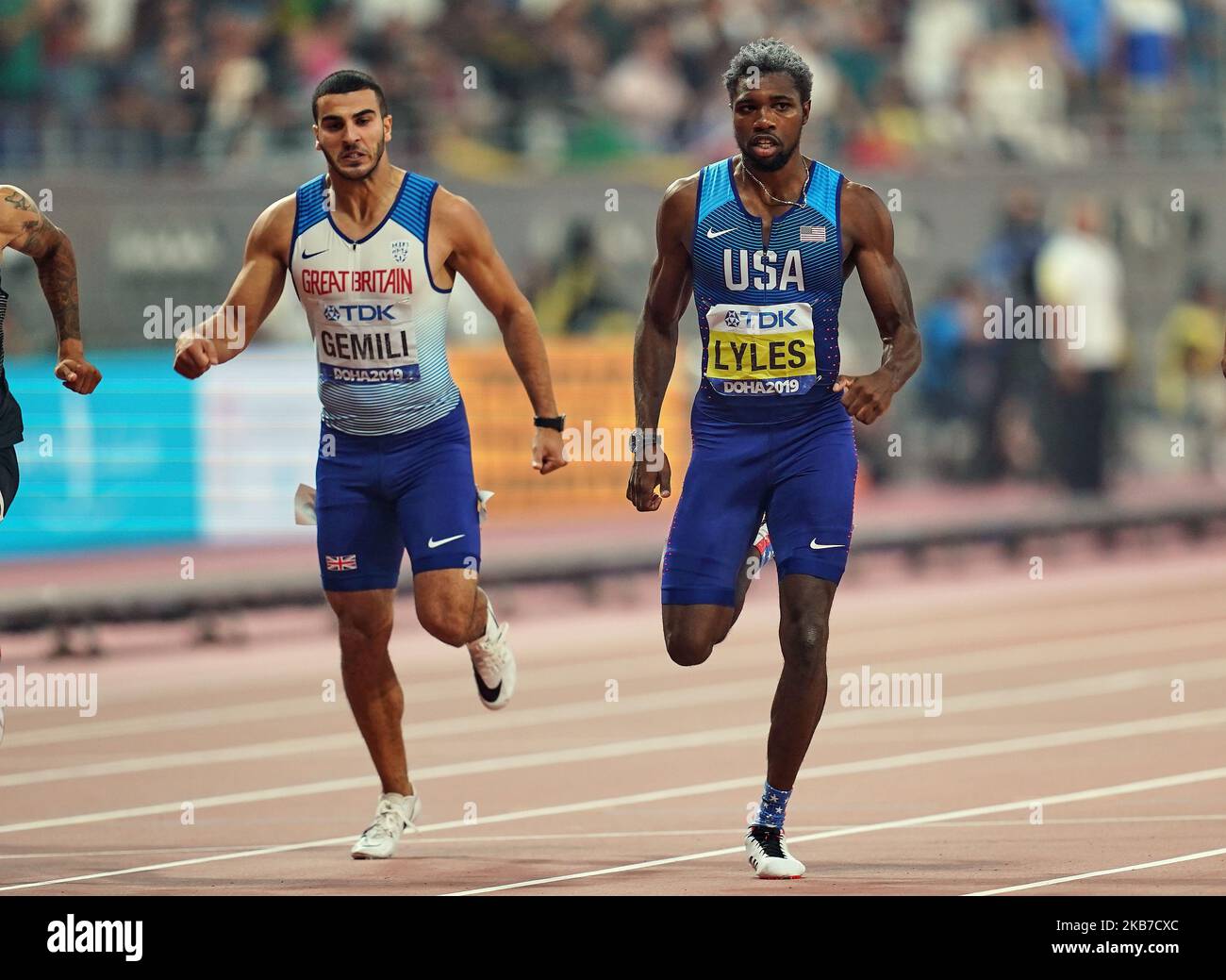 Noah Lyles of United States winning gold in the 200 meter for men ... Noah Lyles of United States winning gold in the 200 meter for men ...