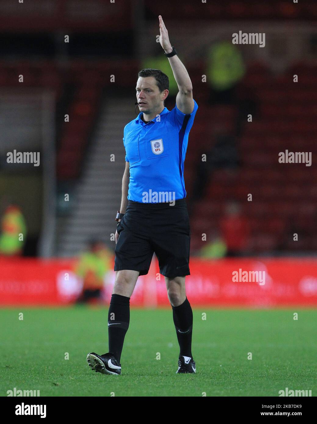 Referee Darren England during the Sky Bet Championship match between ...