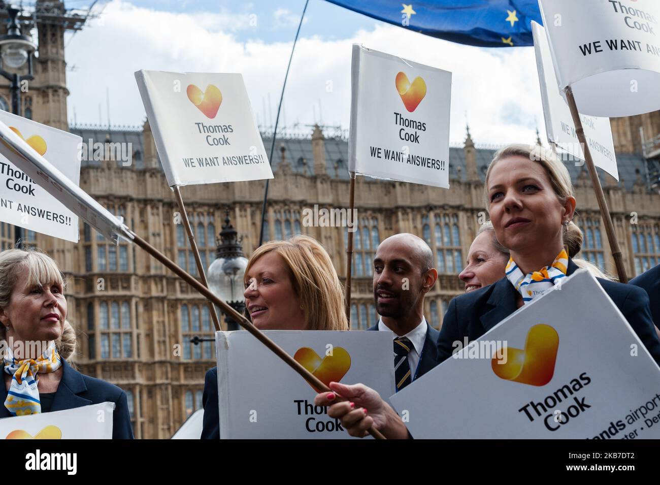 Thomas Cook workers from across the country stage a demonstration ...