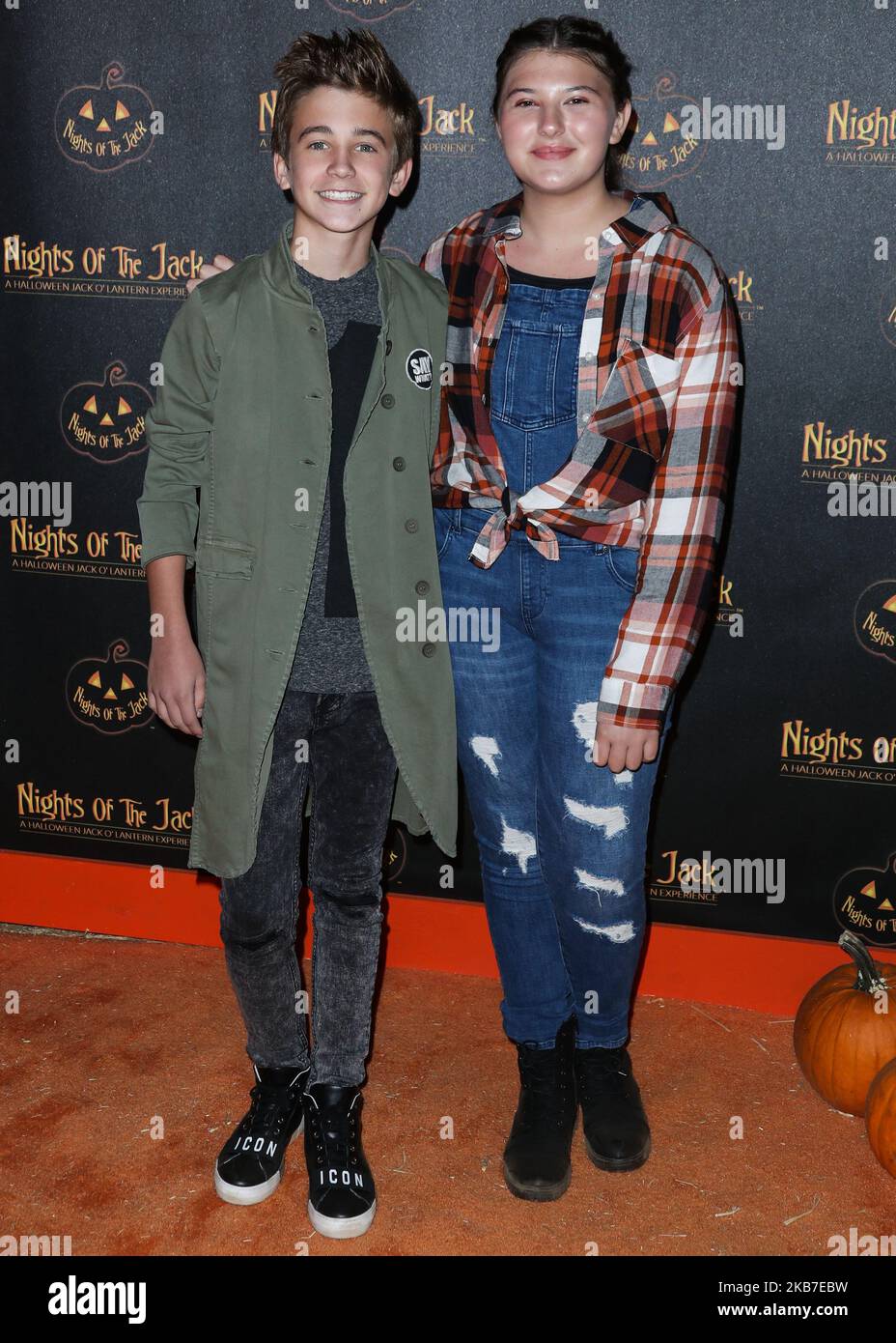 CALABASAS, LOS ANGELES, CALIFORNIA, USA - OCTOBER 02: Parker Bates and ...