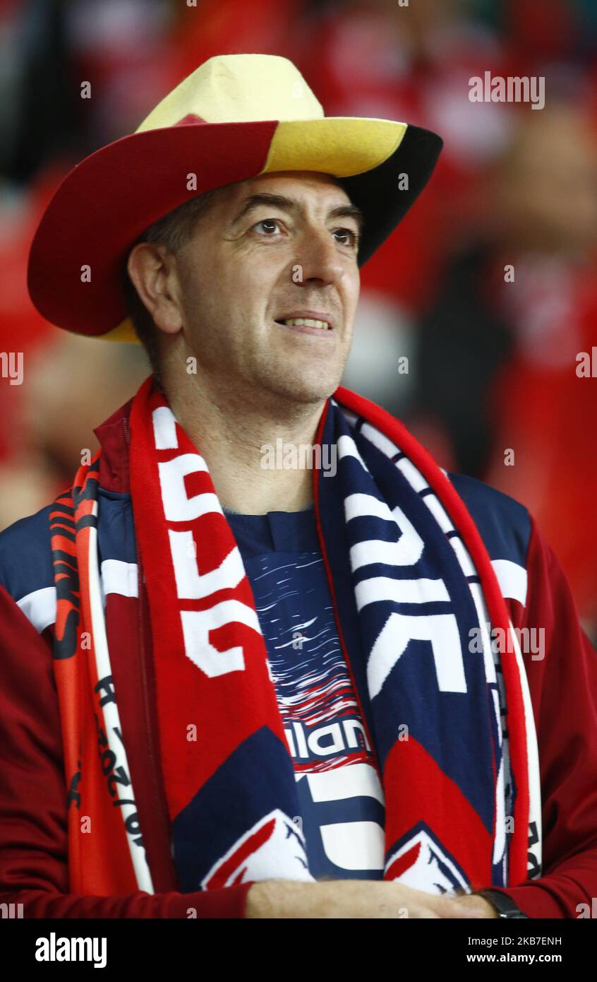 Lille Fan during UAFA Champion League Group H between Lillie OSC and ...