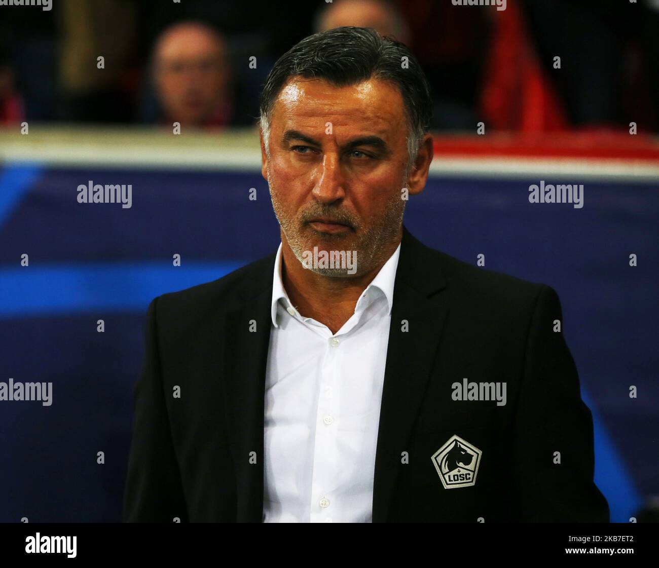 Christophe Galtier manager of Lille OSC during UAFA Champion League ...