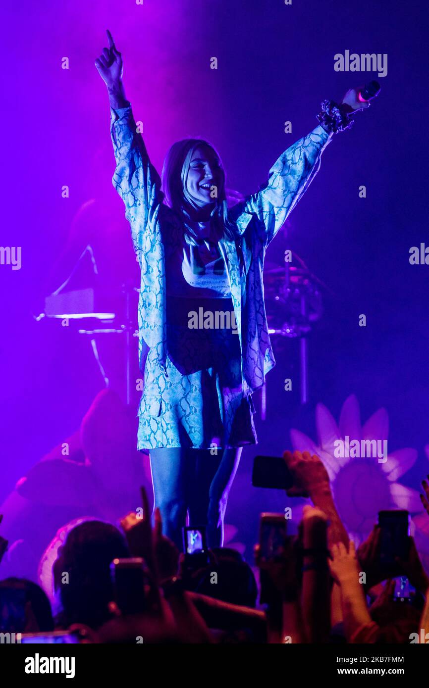 American singer and songwriter Julia Michaels, performs live at ...