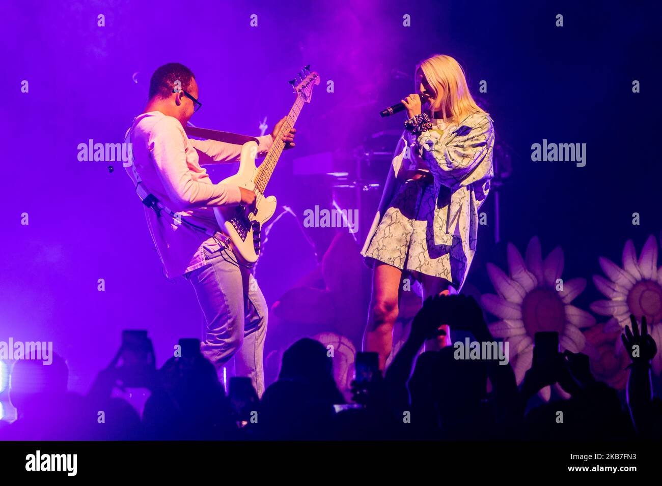 American singer and songwriter Julia Michaels, performs live at ...