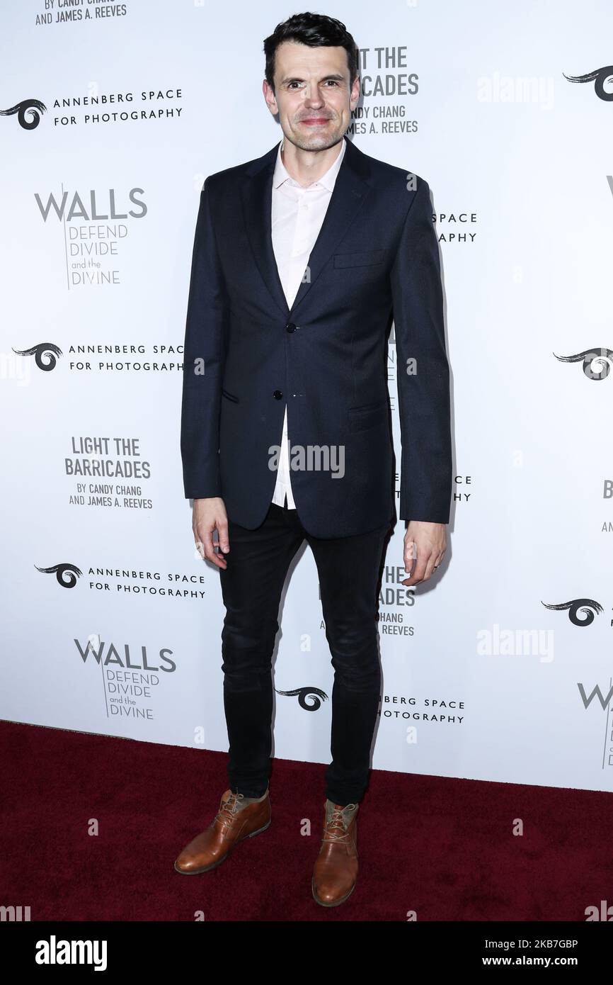 CENTURY CITY, LOS ANGELES, CALIFORNIA, USA - OCTOBER 03: Actor Nathan Lovejoy arrives at ...