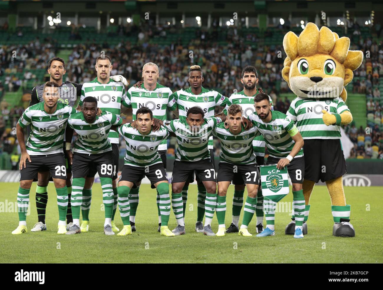 Sporting Cp Formation during the Uefa Europa League 2019, Round 2 match ...