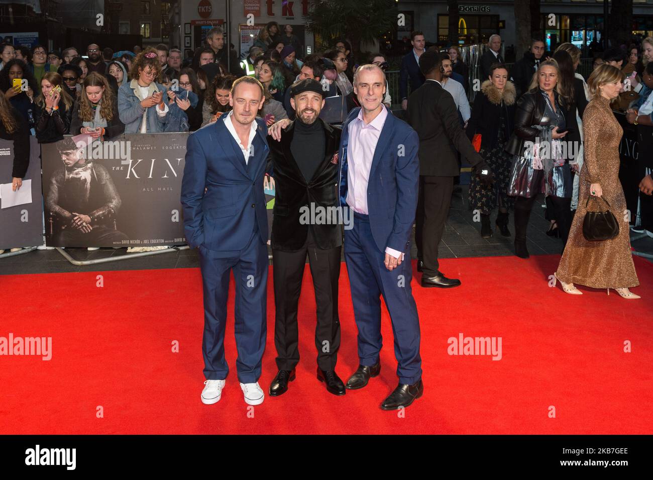 (L-R) Steven Elder, Tom Lawrence and Phillip Rosch attend the UK film ...
