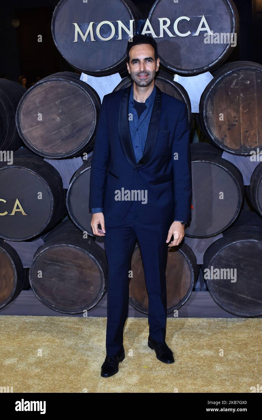 Arturo Barba poses for photos during a red carpet of Monarca Tv Series ...