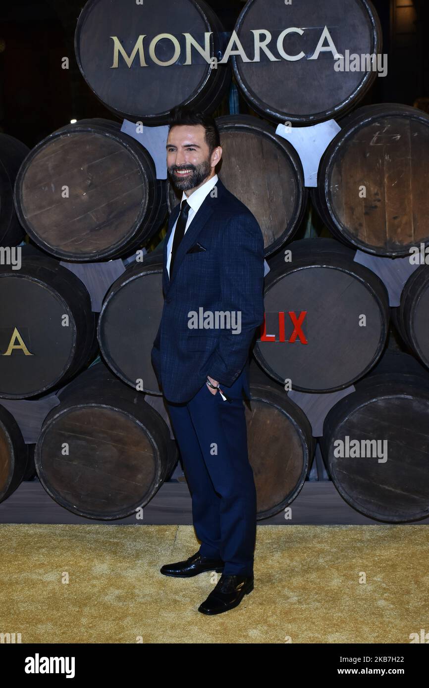 Daniel Ducoing poses for photos during a red carpet of Monarca Tv ...