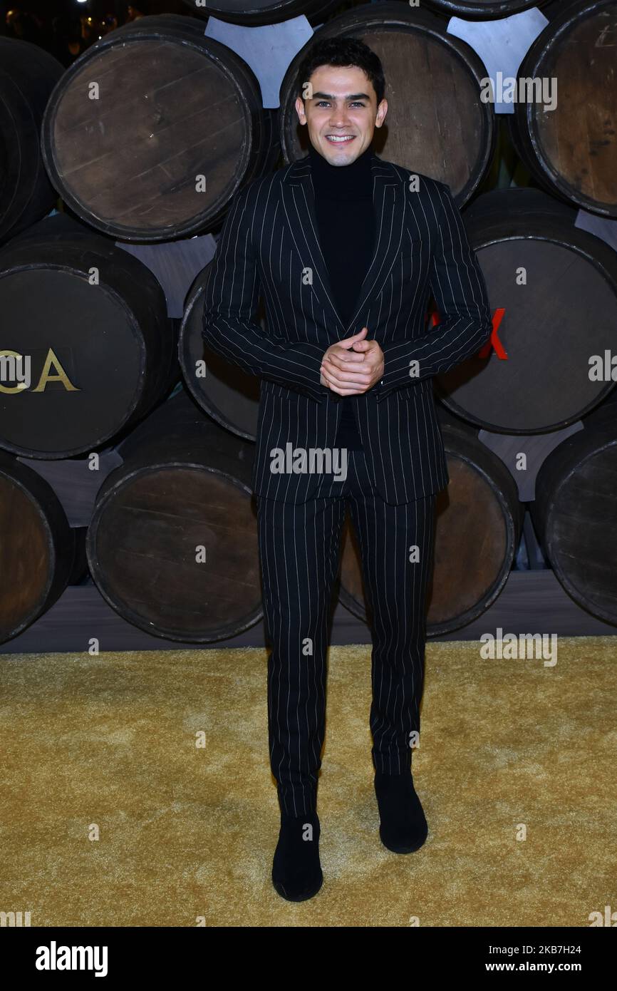 Jose Manuel Rincon poses for photos during a red carpet of Monarca Tv ...