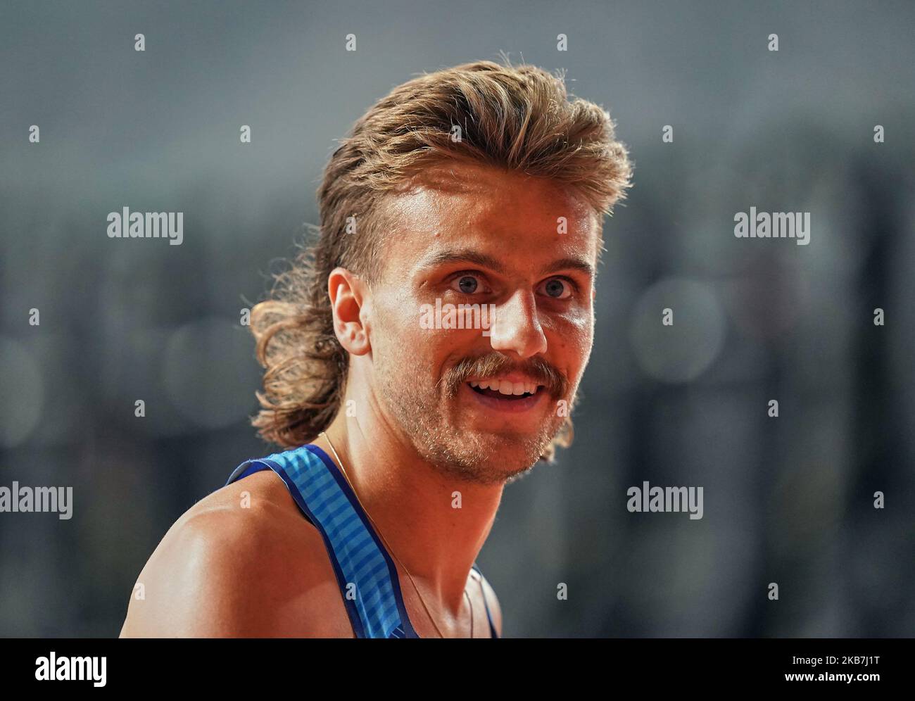 Craig Engels of United States competing in the 1500 meter for men ...