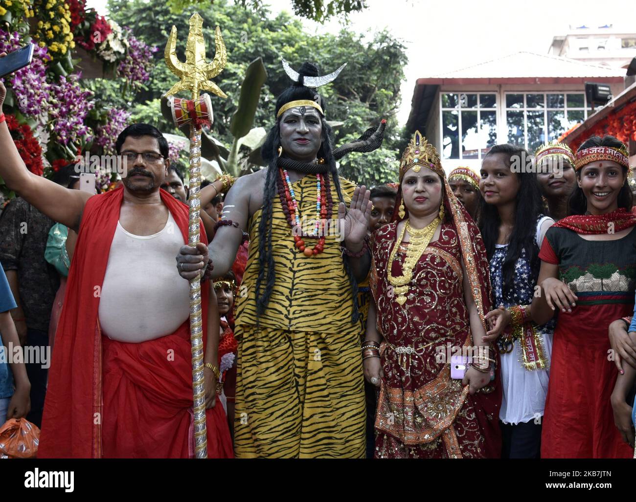 Devotees at the Kamakhya Temple during Maha Saptami of Durga puja ...