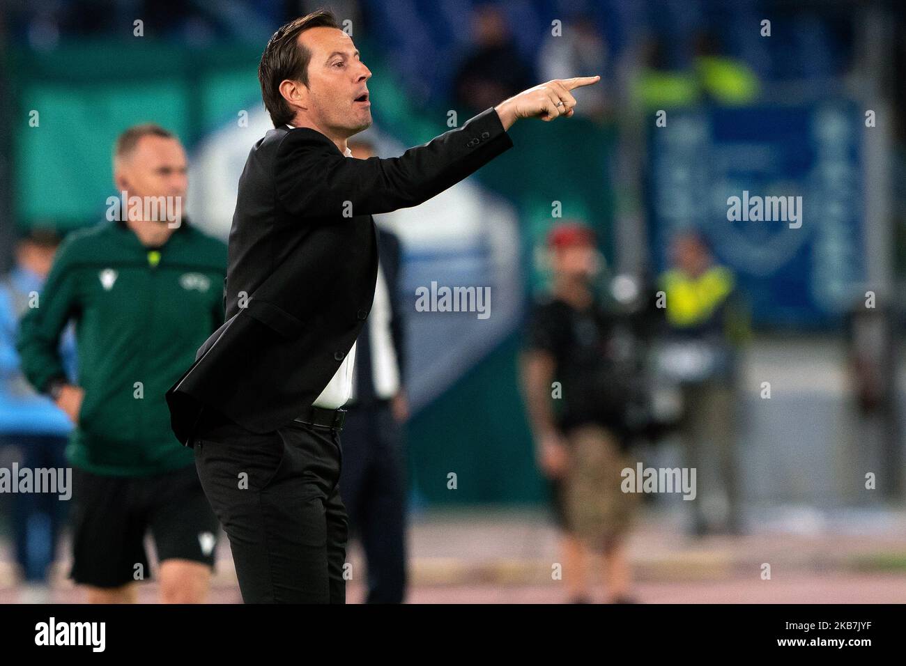 Julien Stephan head coach of Stade Rennais FC during the UEFA Europa ...