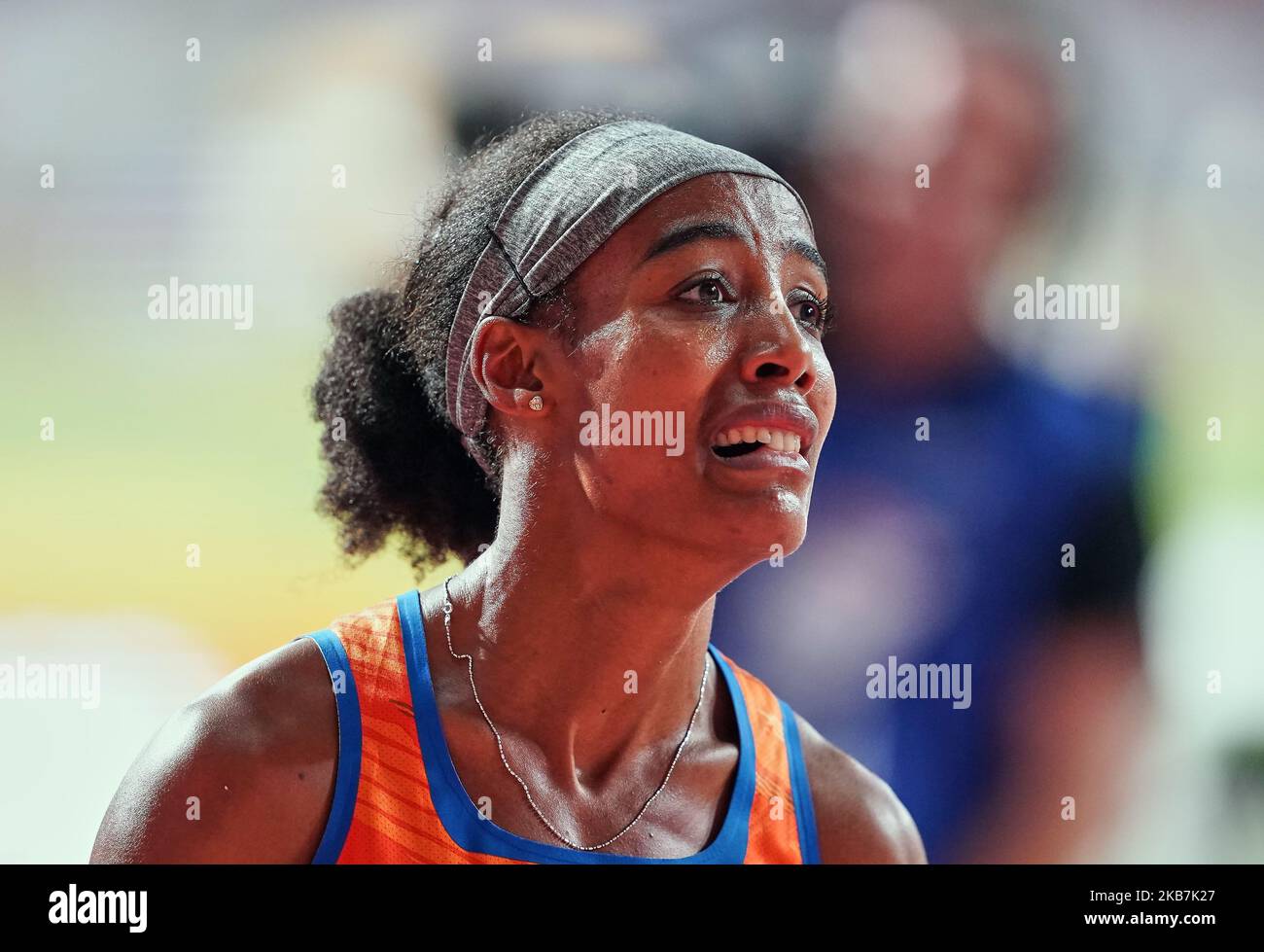 Sifan Hassan of Netherlands after winning the 1500 meter for women ...