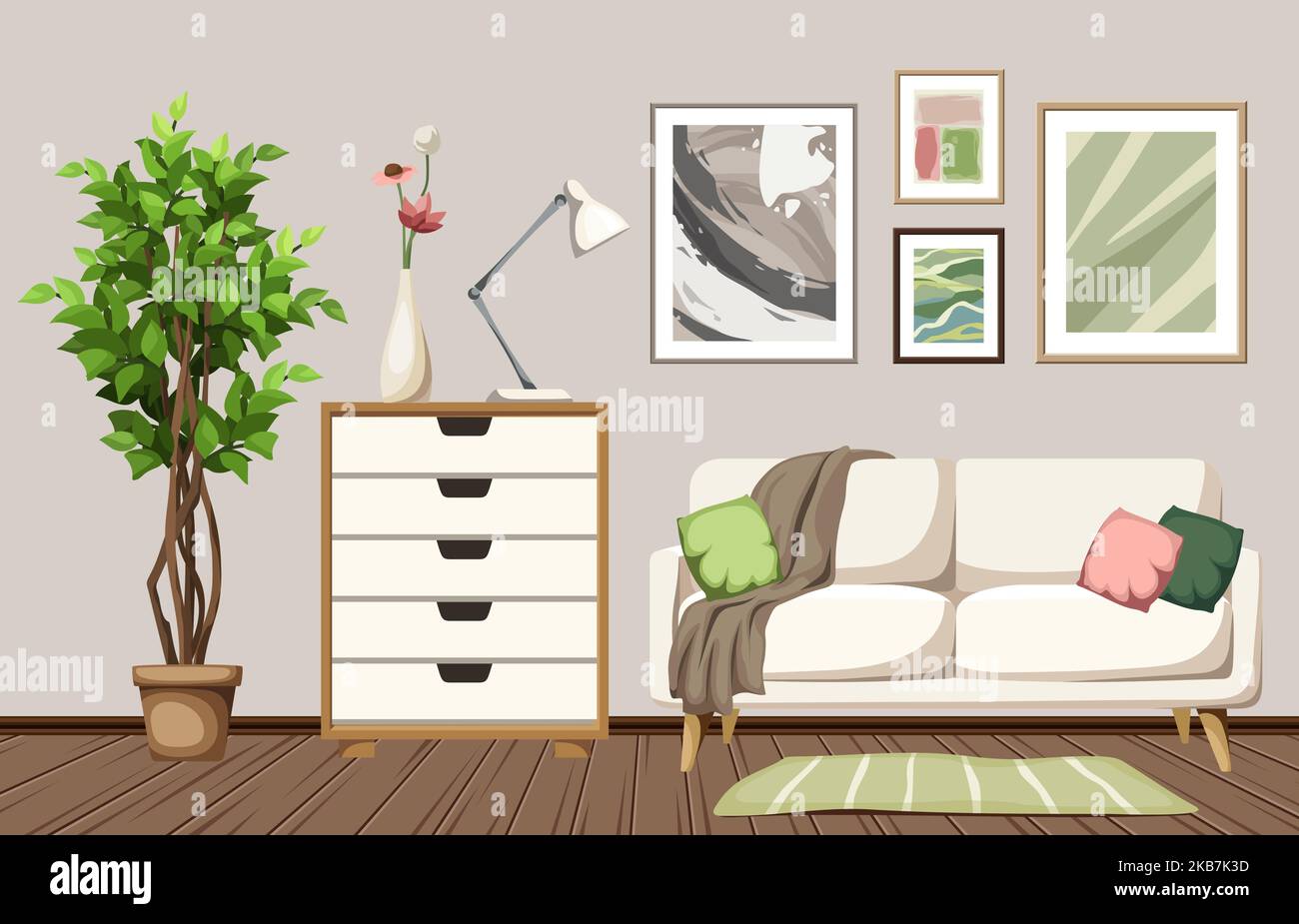 Big Living Room Cartoon