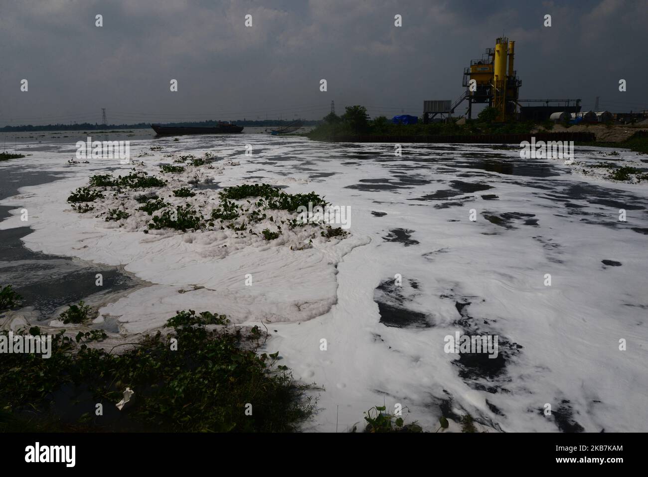 Every day a large amount of the industrial liquid waste water flows ...