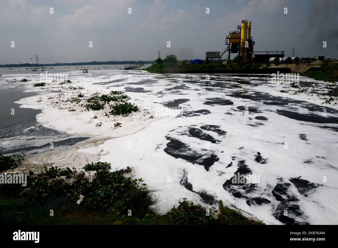 Every day a large amount of the industrial liquid waste water flows ...