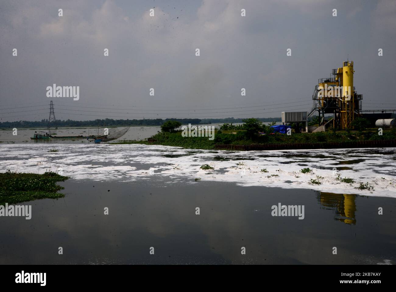 Every day a large amount of the industrial liquid waste water flows ...