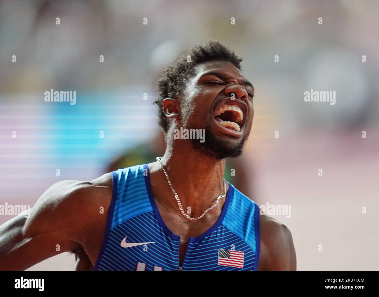 Noah lyles 100 meter hi-res stock photography and images - Alamy