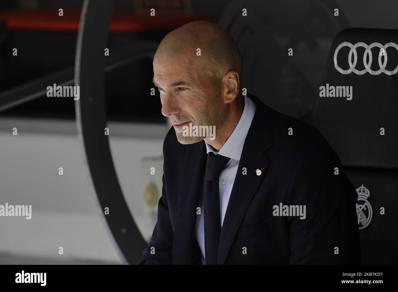 Zinedine Zidane coach of Real Madrid during La Liga match between Real ...