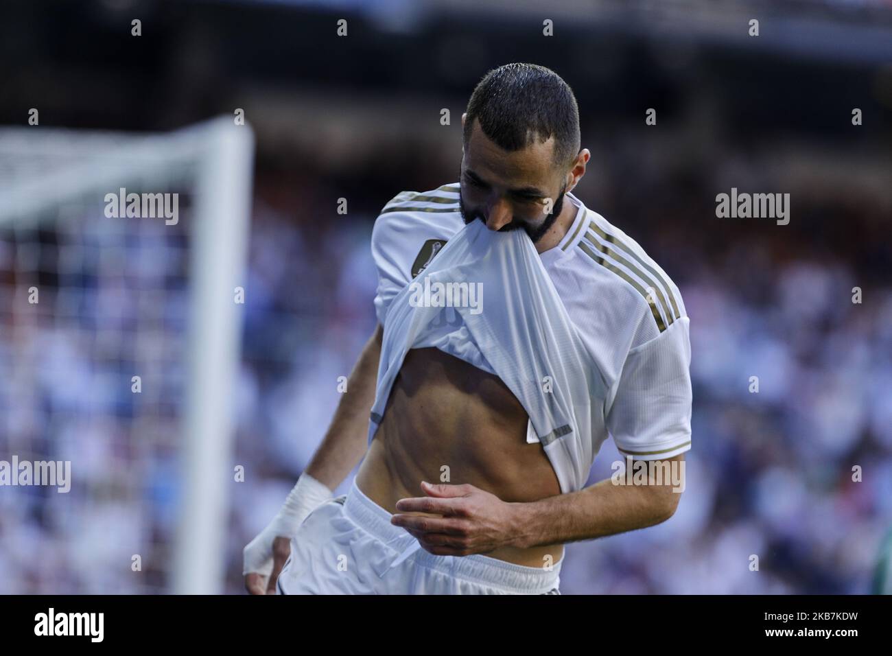 Santiago bernabeu stadium karim benzema hi-res stock photography and ...