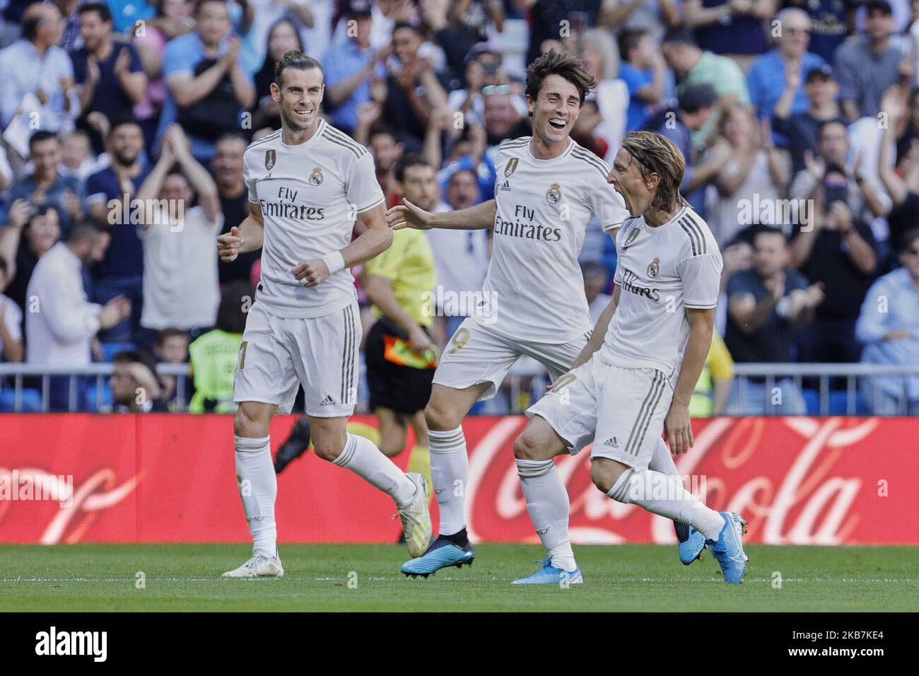 Luka Modric of Real Madrid celebrates goal during La Liga match between ...