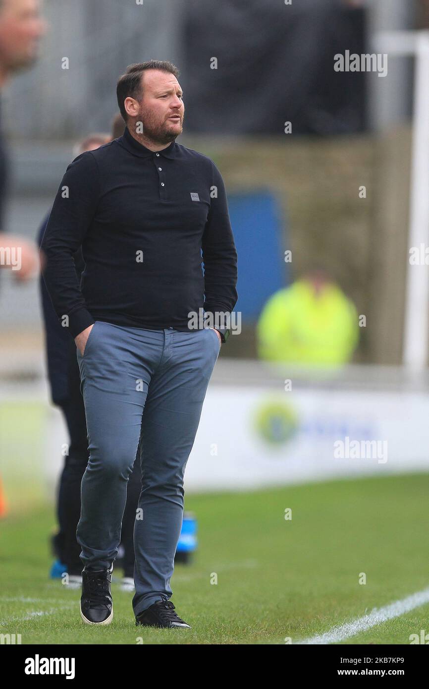 Darren Sarll, the Yeovil Town manager during the Vanarama National ...