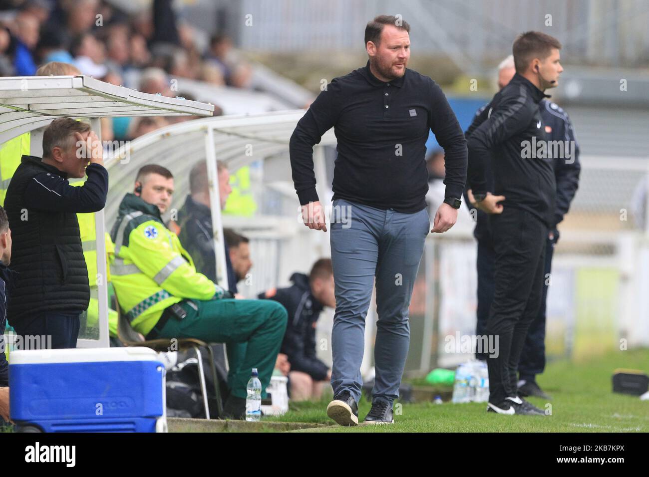 Darren Sarll, the Yeovil Town manager during the Vanarama National ...