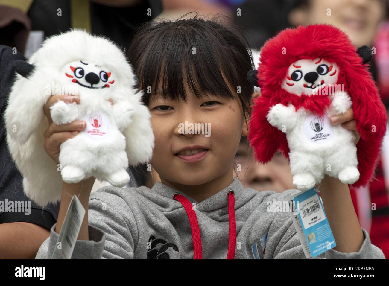 Fan enjoy the atmosphere prior to the Rugby World Cup 2019 Group B game ...