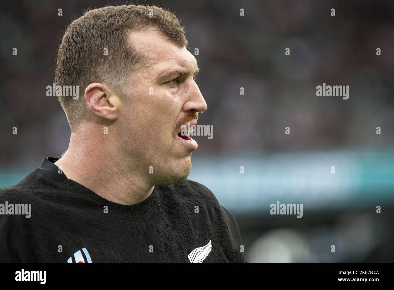 Brodie Retallick of New Zealand in action during the Rugby World Cup ...