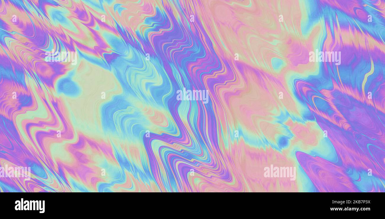 Seamless trendy iridescent rainbow surreal molten fantasy glass ...