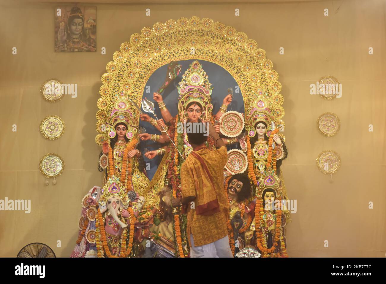Durga puja in Kolkata, India, 07 October, 2019. The five-day Durga Puja ...