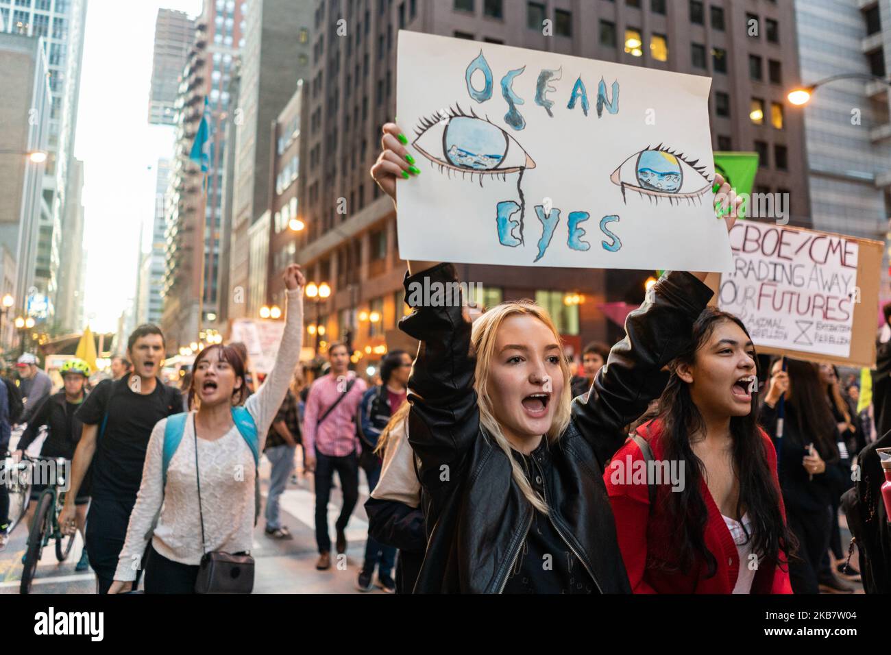 Chicago climate change protest hi-res stock photography and images - Alamy